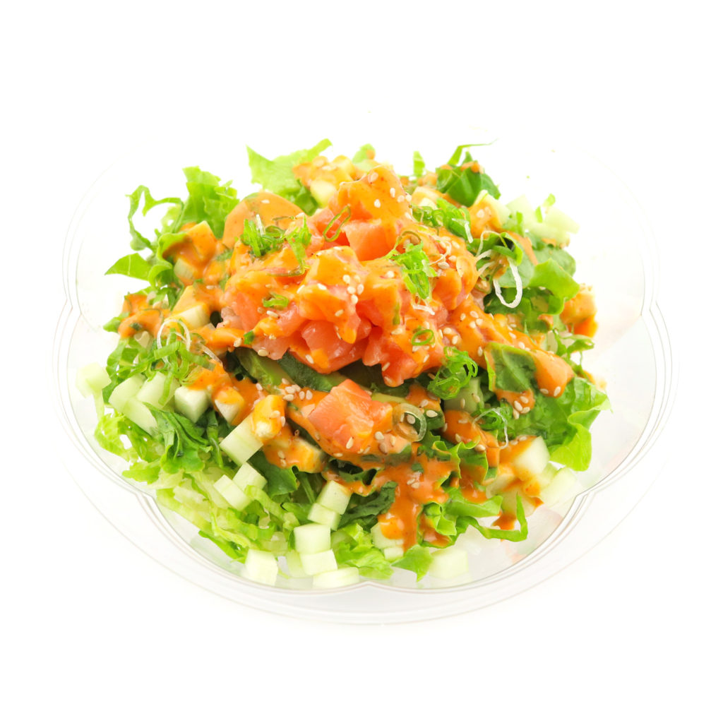 Spicy Salmon Salad Rice Bowl - Genji